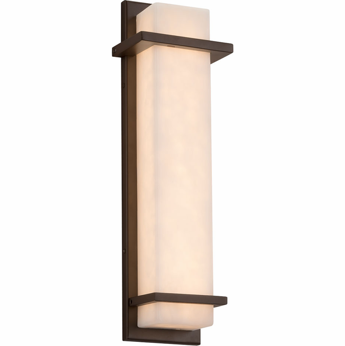 Justice Design CLD-7614W Clouds Monolith Modern LED Outdoor Wall Light ...