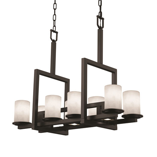 Justice Design CLD-8718-10 Clouds Dakota Modern Island Light Fixture ...
