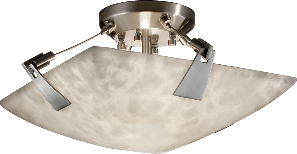 Justice Design CLD-9630 Clouds Tapered Clips Contemporary Ceiling ...