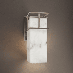 Justice Design ALR-8646W Structure Alabaster Rocks! Exterior Wall Light ...