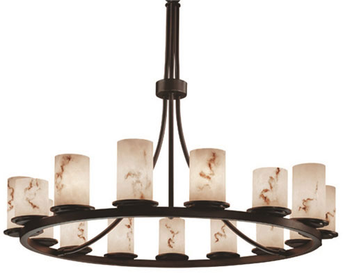 Justice Design FAL-8715 LumenAria Dakota Modern 42" Chandelier Lamp ...
