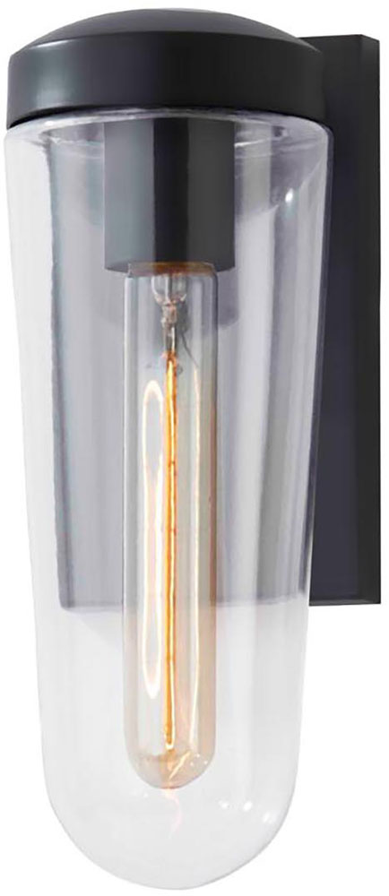 Justice Design FSN-7192W-CLER-MBLK Fusion Hudson Contemporary Matte ...