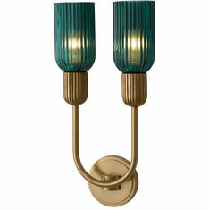 Kalco 519671STB Verde Modern Satin Brass Chandelier Light - KAL-519671STB