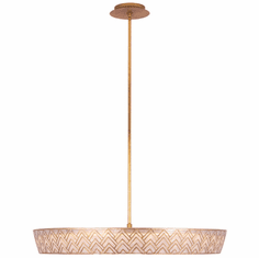 Kalco 523155OL Geo Modern Oxidized Gold Leaf LED 27" Drop Lighting ...