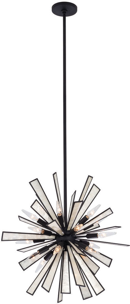 Kalco 523755MB Radiance Contemporary Matte Black Drop Lighting Fixture ...