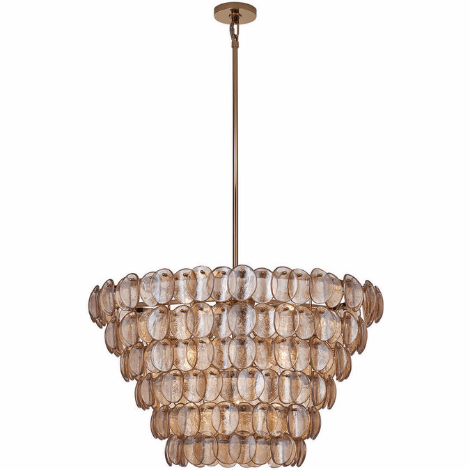 Kalco 524656PWB Uroko Contemporary Polished Winter Brass 34" Pendant ...