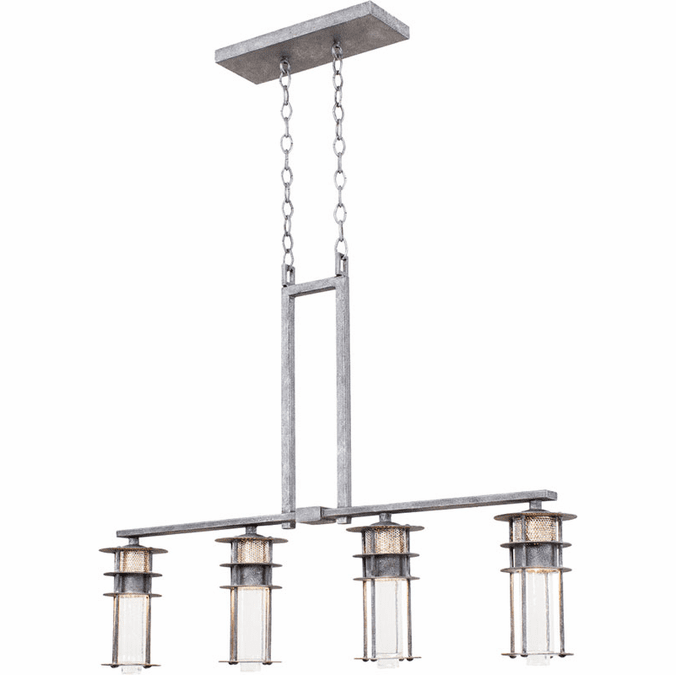 Kalco 7295 Anchorage Retro Rugged Iron Halogen Island Light Fixture ...
