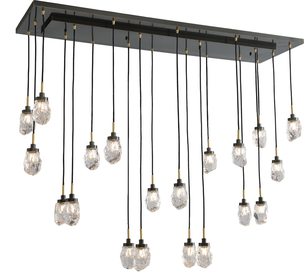 Kanova & Company KCH1106L-20 Avola Contemporary Bernhard Bronze Multi ...
