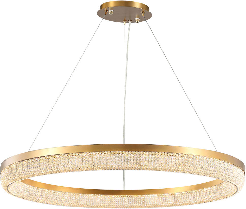 Kanova & Company KCH1109R-33CG Pescara Modern Champagne Gold LED ...