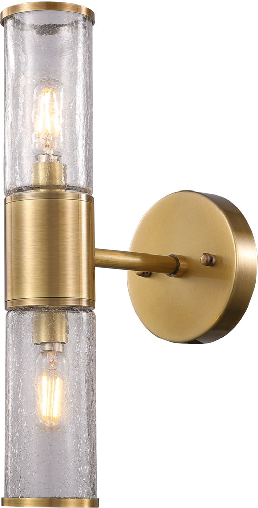 Kanova & Company KWS0123-2BS Gradara Contemporary Burnished Brass Wall ...