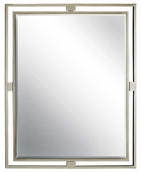 Kichler 41071NI Hendrik Wall Mirror in Brushed Nickel - KIC-41071NI