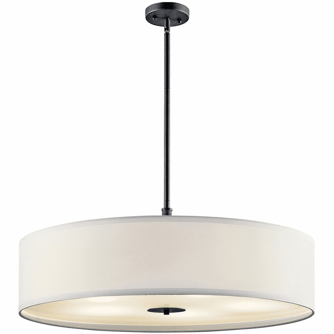 Kichler 42196BK Black 30" Drum Pendant Lighting Fixture - KIC-42196BK