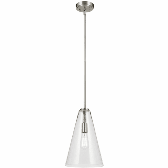 Kichler 42199NI Everly Contemporary Brushed Nickel Mini Pendant ...
