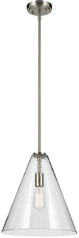 Kichler 42200NI Everly Modern Brushed Nickel Pendant Hanging Light ...