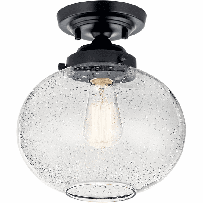 Kichler 42296BK Avery Black Overhead Light Fixture - KIC-42296BK