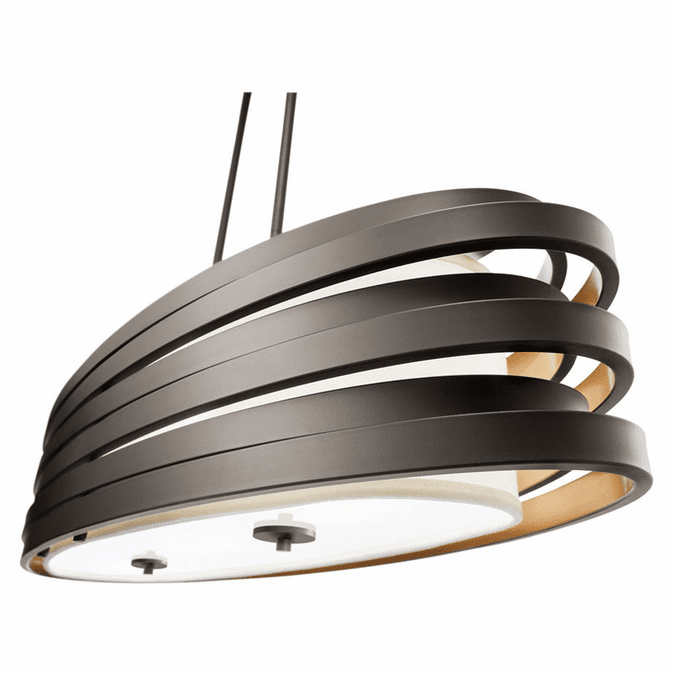 Kichler 43303OZ Roswell Contemporary 3 Lamp 37 Inch Wide Island ...