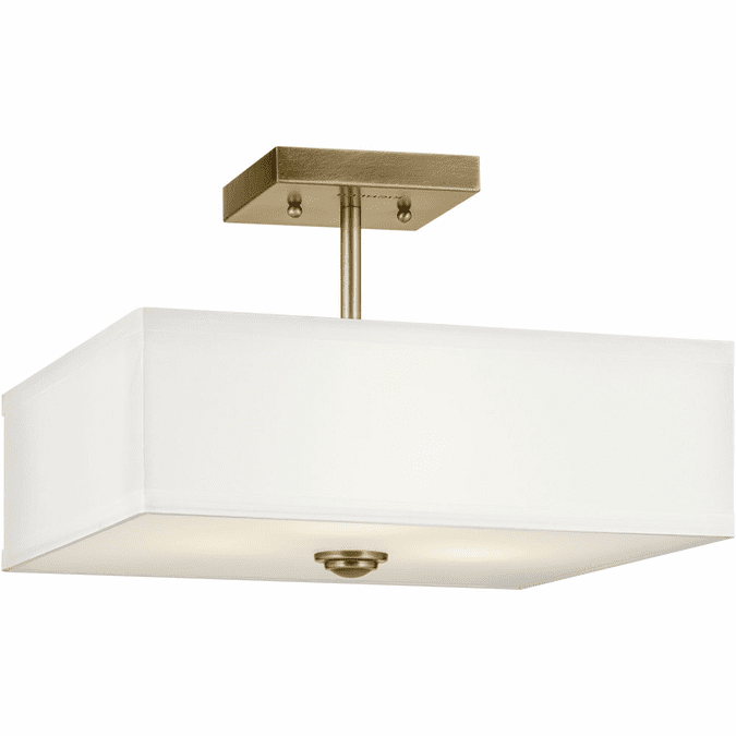 Kichler 43691NBR Shailene Modern Natural Brass 14" Ceiling Light ...