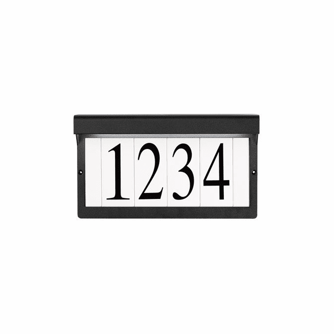Kichler 43800BKTLED Address Light Modern Textured Black LED Exterior ...