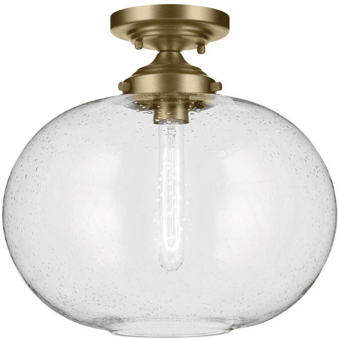 Kichler 43913NBR Avery Contemporary Natural Brass Overhead Light ...