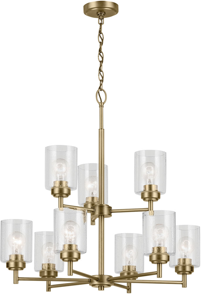 Kichler 44031NBR Winslow Modern Natural Brass Chandelier Light - KIC ...