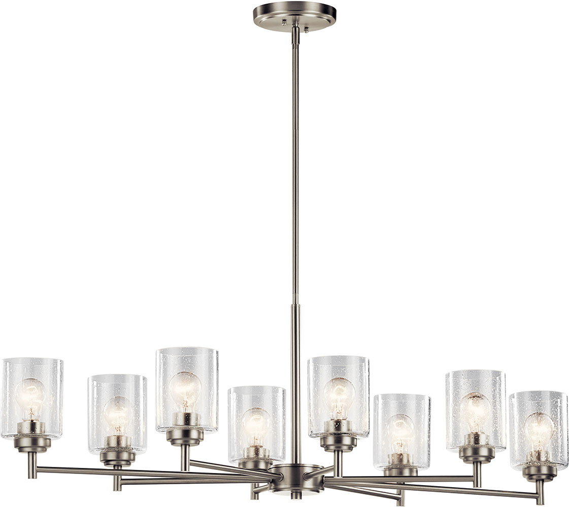 Kichler 44034NI Winslow Modern Brushed Nickel Chandelier Lamp - KIC-44034NI