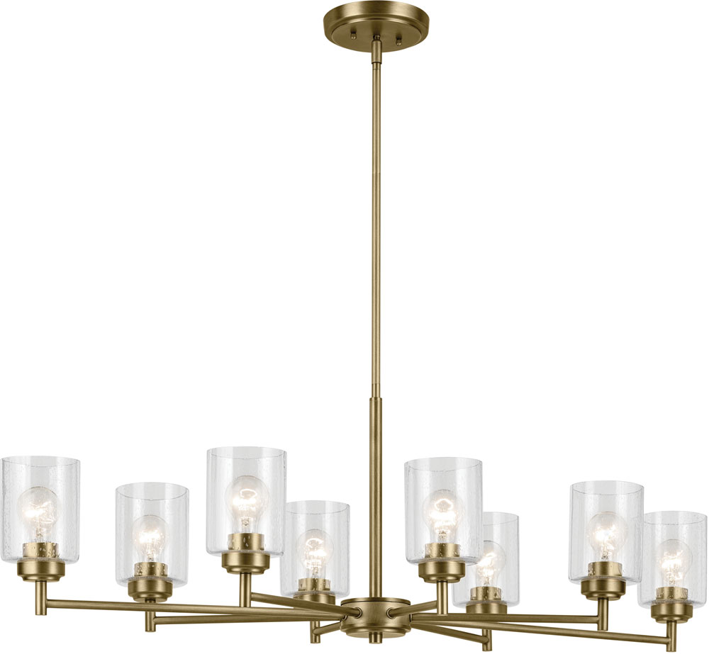Kichler 44035NBR Winslow Modern Natural Brass Chandelier Light - KIC ...
