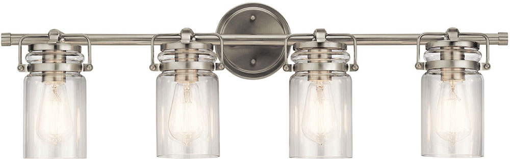Kichler 45690NI Brinley Modern Brushed Nickel 4-Light Lighting For ...