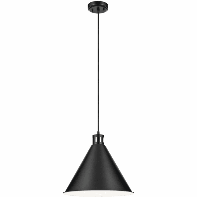 Kichler 52177BK Zailey Modern Black Ceiling Pendant Light - KIC-52177BK