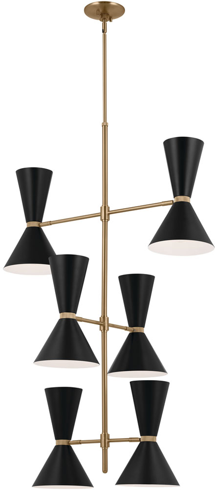Kichler 52568CPZBK Phix Contemporary Champagne Bronze Mini Chandelier ...