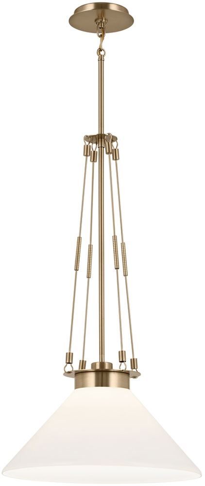 Kichler 52581CPZ Albers Contemporary Champagne Bronze Drop Lighting ...