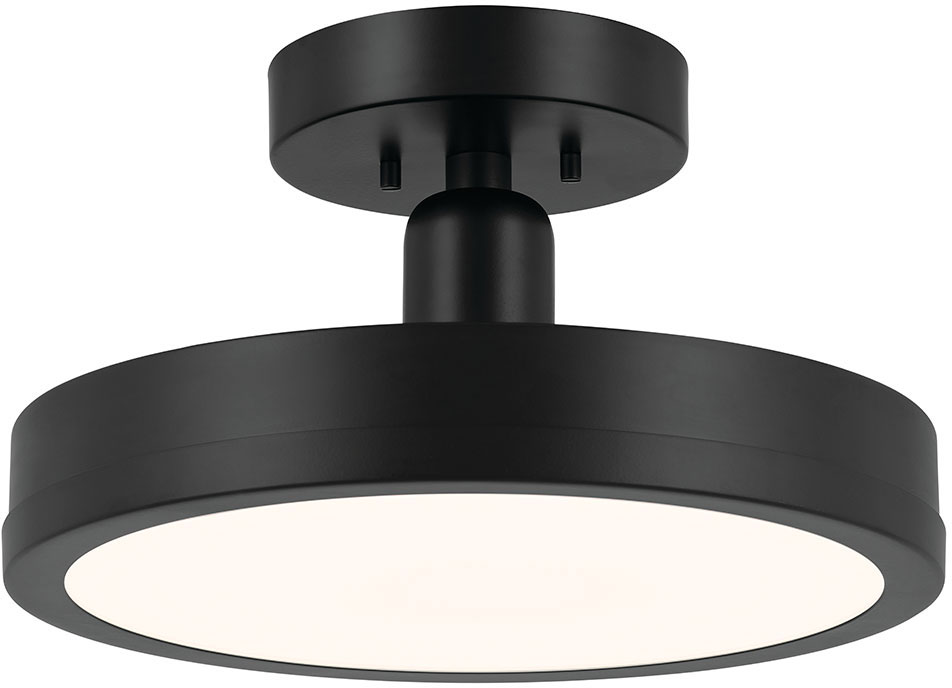 Kichler 52589BK Riu Modern Black LED Overhead Light Fixture - KIC-52589BK