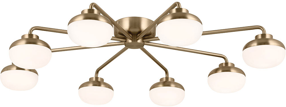 Kichler 52608CPZ Remy Contemporary Champagne Bronze LED Flush Mount ...