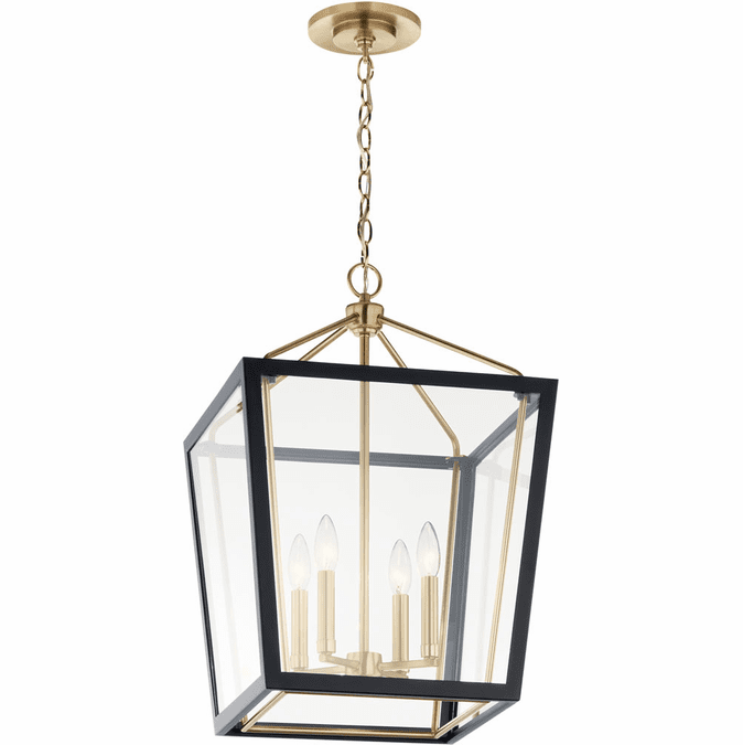 Kichler 52619CPZBK Delvin Contemporary Champagne Bronze Foyer Lighting ...