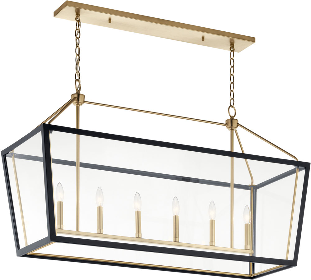 Kichler 52622CPZBK Delvin Modern Champagne Bronze Kitchen Island Light ...