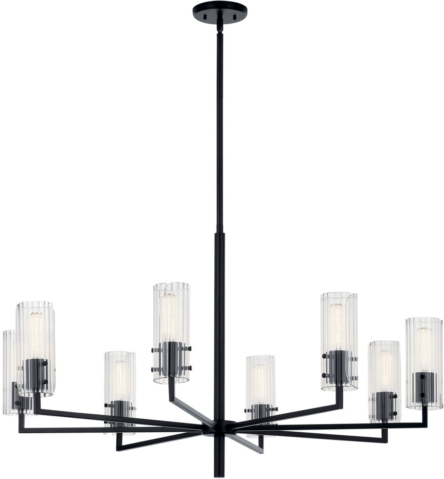 Kichler 52680BK Velestino Contemporary Black Lighting Chandelier - KIC ...