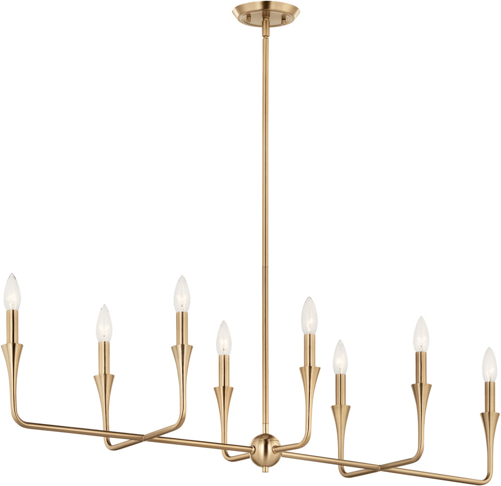 Kichler 52693CPZ Alvaro Modern Champagne Bronze Island Light Fixture ...