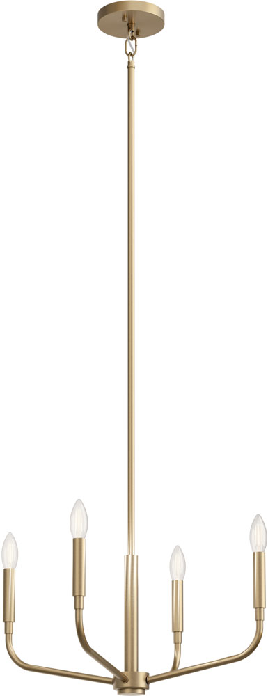Kichler 52716CPZ Madden Modern Champagne Bronze Mini Chandelier Light ...