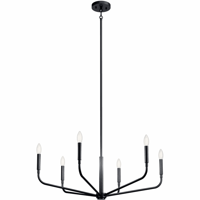 Kichler 52718BK Madden Contemporary Black Lighting Chandelier - KIC-52718BK