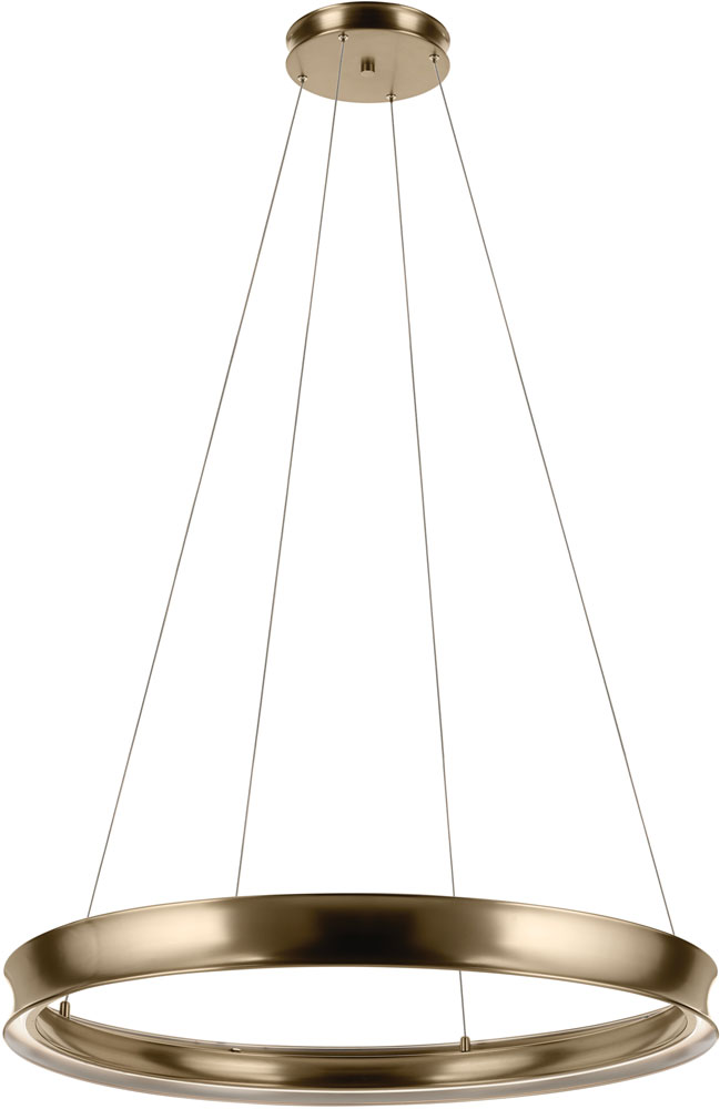 Kichler 52747CPZLED Larousse Contemporary Champagne Bronze LED Hanging ...