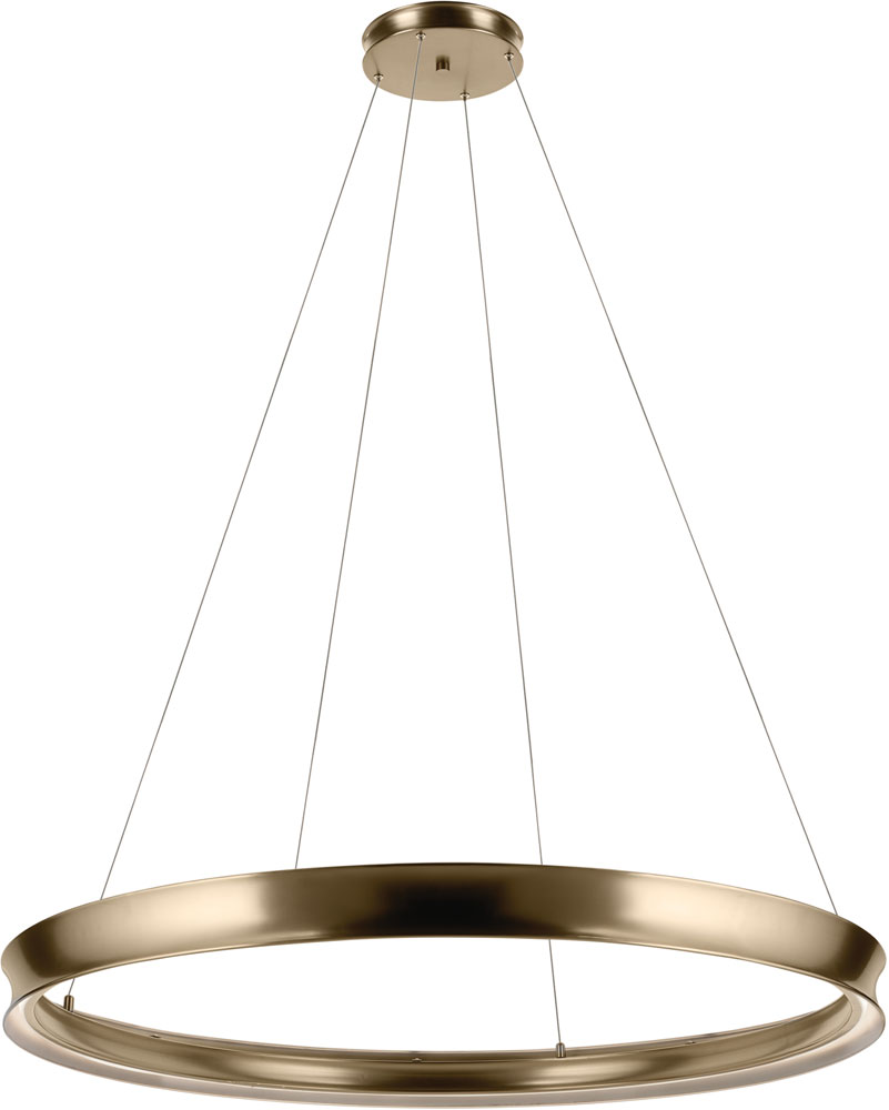 Kichler 52748CPZLED Larousse Modern Champagne Bronze LED Chandelier ...