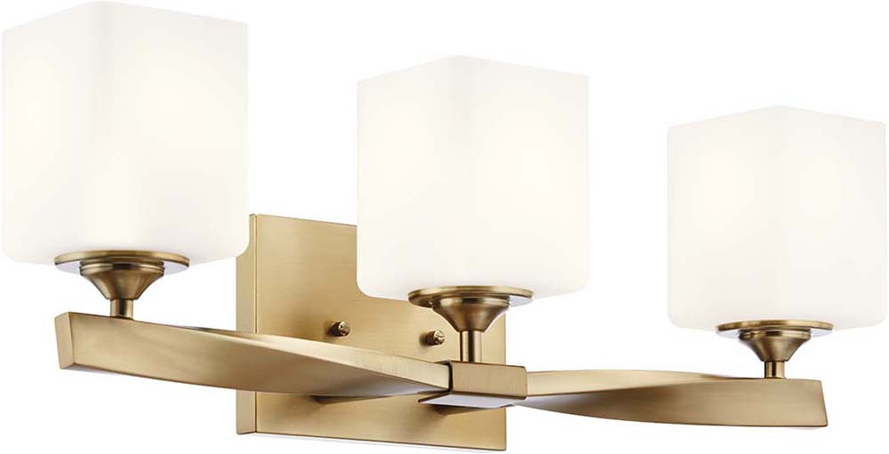 Kichler 55002CPZ Marette Modern Champagne Bronze 3-Light Bath Lighting ...