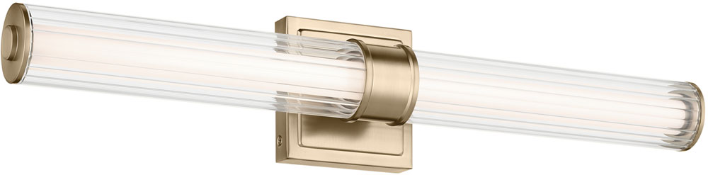 Kichler 55196CPZLED Laurene Modern Champagne Bronze LED 26.5" Bathroom ...