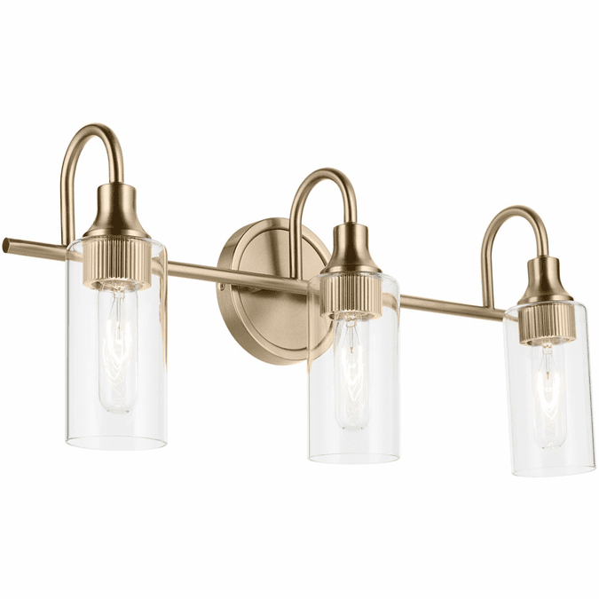 Kichler 55211CPZ Kavi Modern Champagne Bronze 3-Light Vanity Light ...