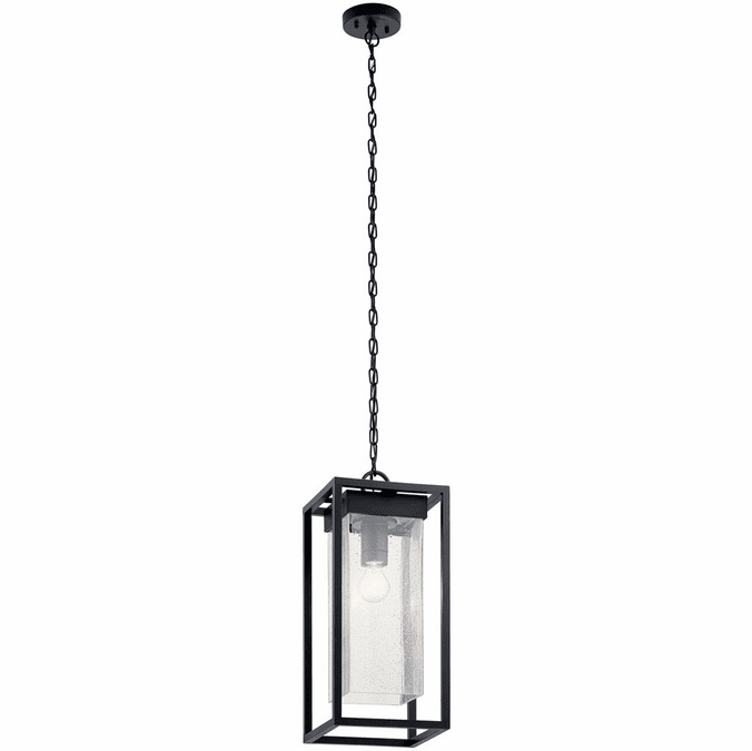 Kichler 59064BSL Mercer Modern Black with Silver Highlights Outdoor ...