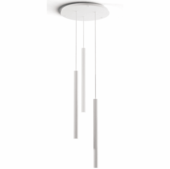 Koncept CMP-C3-S-24-MWT Combi Modern Matte White LED 3-Light Multi Drop ...