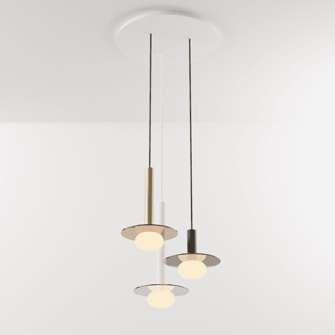 Koncept CMP-TRES2 Combi Contemporary Matte White LED 3-Light Multi ...