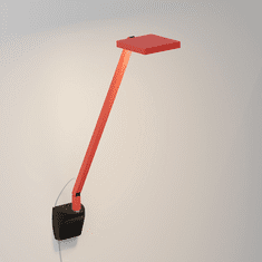 Koncept FCD-1-MFR-SLT Focaccia Contemporary Matte Fire Red LED Slatwall ...