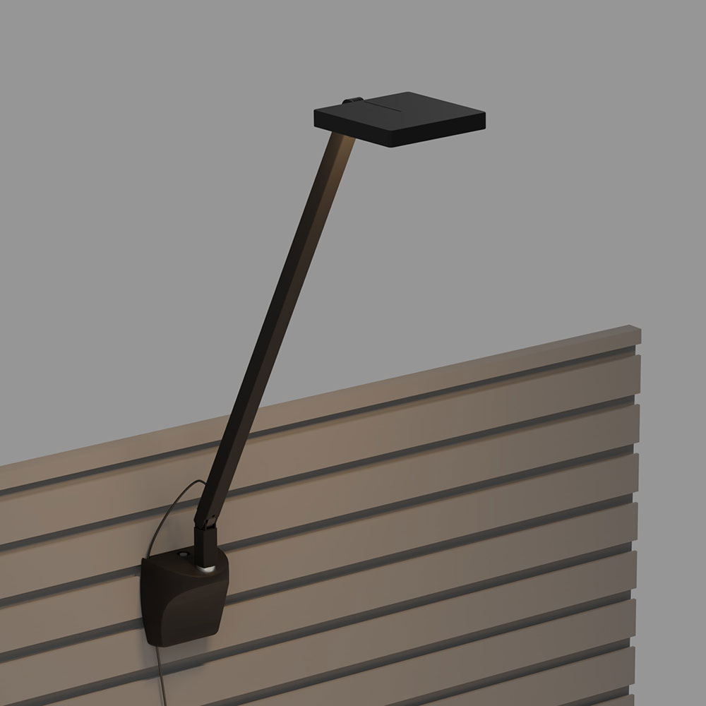 Koncept FCD-1-MTB-SLT Focaccia Contemporary Matte Black LED Slatwall ...