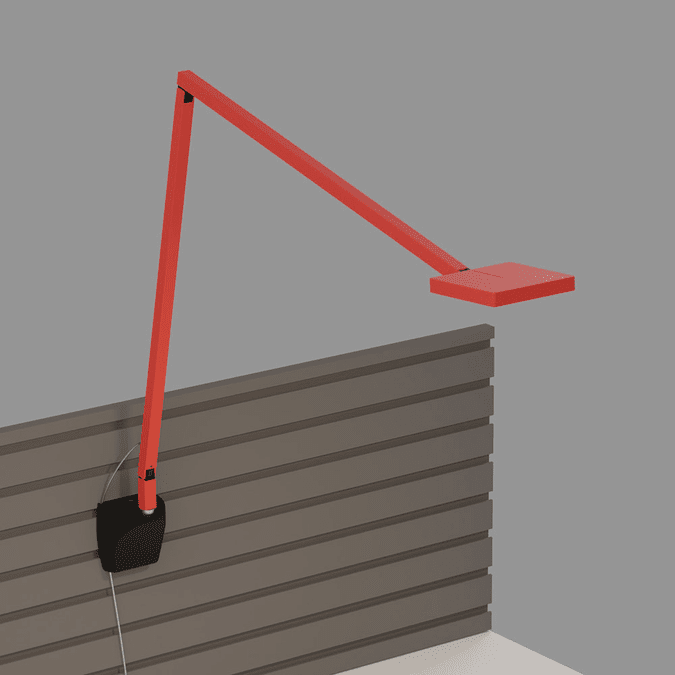 Koncept FCD-2-MFR-SLT Focaccia Contemporary Matte Fire Red LED Slatwall ...