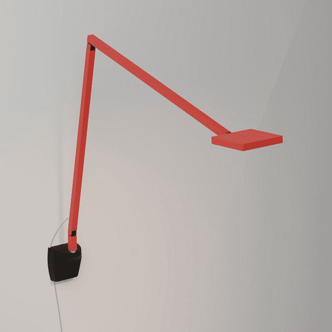 Koncept FCD-2-MFR-WAL Focaccia Contemporary Matte Fire Red LED Non ...